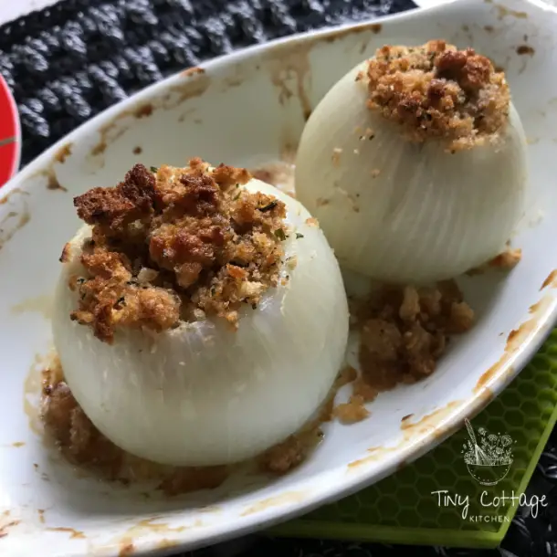 Stuffed onions - making onions the star of the show - Tiny Cottage Kitchen