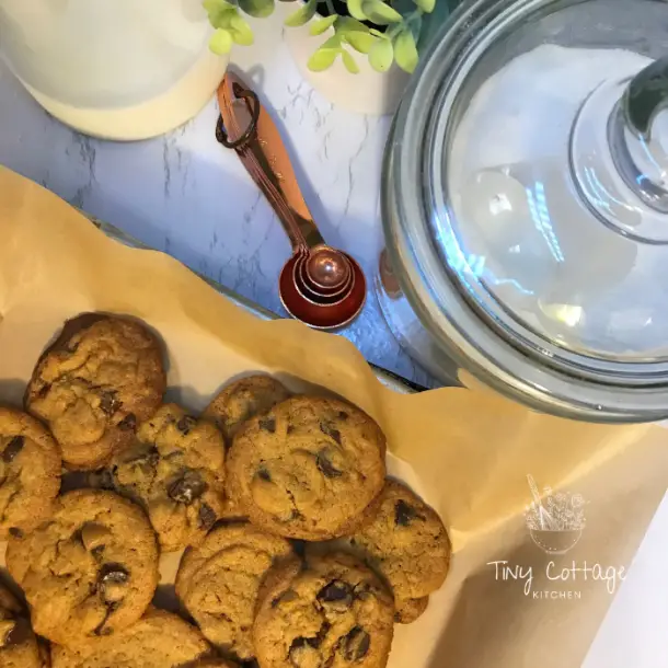Small batch chocolate chip cookies recipe - Tiny Cottage Kitchen